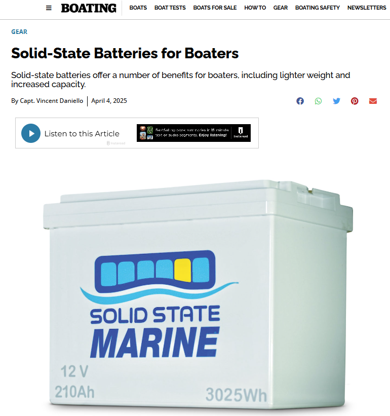 Boating Magazine Article Apr 4,2025 – Solid State Marine